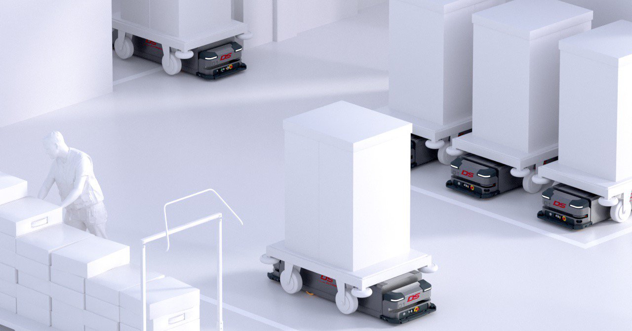 AGV Solution for Container transports | DS Automotion